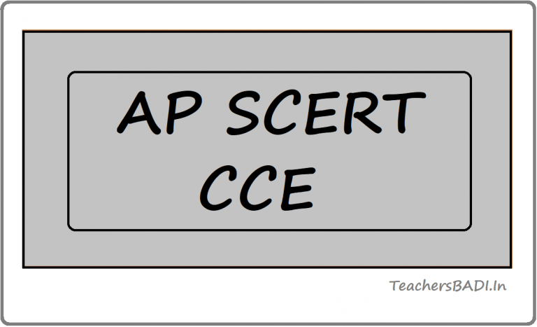 AP SCERT CCE (Continuous and Comprehensive Evaluation)