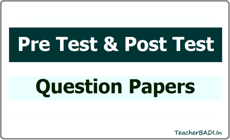 FLN Endline Question Paers 2025 (Post Test Question Papers) for ABC ...