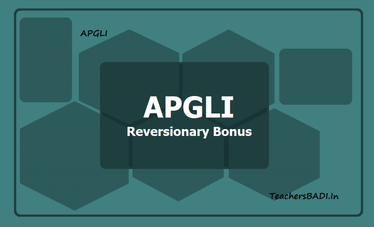 APGLI Reversionary Bonus 2023 to Policy holders for the triennium ...