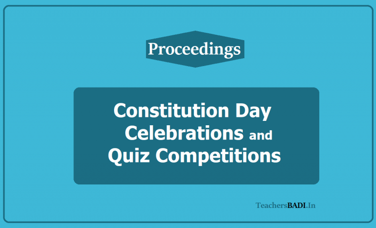 Constitution Day Celebrations 2023, check Quiz Competitions in Schools