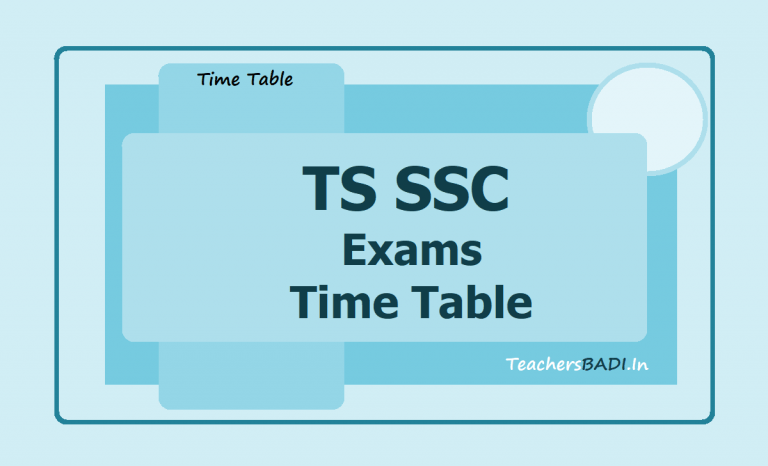 TG SSC Time Table 2025 for 10th Class Exams, download from bse ...