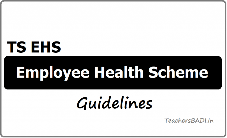 TS Employees Health Scheme (EHS) Guidelines for Providing Cashless ...