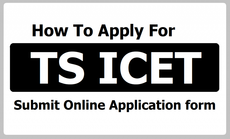 TG ICET Online Application 2026, How to submit at icet.tsche.ac.in
