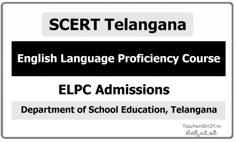 English Language Proficiency Course (ELPC) Admissions 2023 by SCERT ...