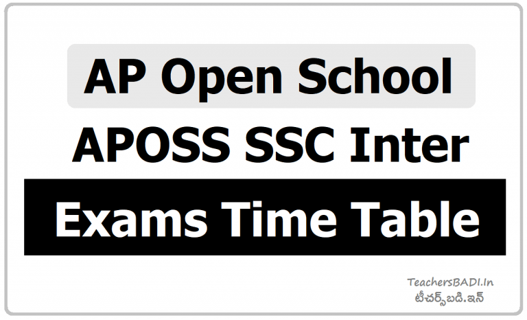 APOSS Inter Time Table 2025 download from apopenschool.ap.gov.in