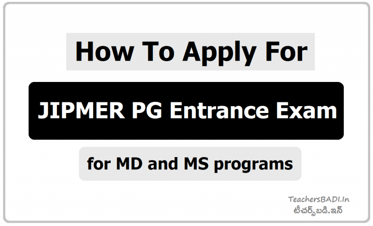 How To Apply for JIPMER PG Entrance Exam 2023 for MD and MS programs