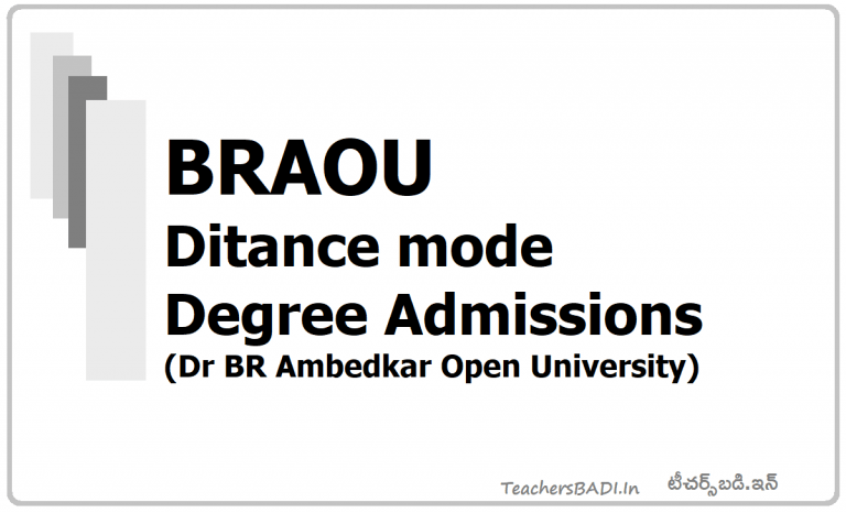 BRAOU Degree Admission 2025, Apply for BA/ BCom/ BSc courses in ...