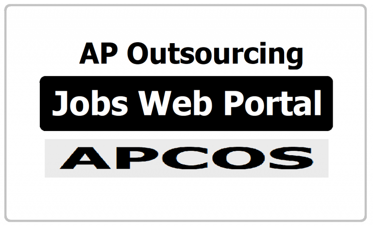 AP Outsourcing Jobs Recruitment Web Portal APCOS - apcos.ap.gov.in