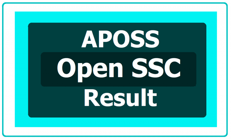 APOSS SSC Result 2026 on apopenschool.ap.gov.in, Open 10th Result