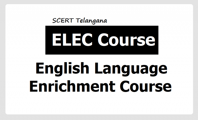 ELEC: English Language Enrichment Course Online Application Form 2024