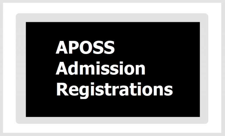 APOSS SSC Admission 2025, Apply AP Open School SSC Admission at ...