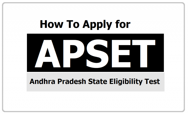 APSET Registration 2025, How to Submit AP SET Online Application at apset.net.in