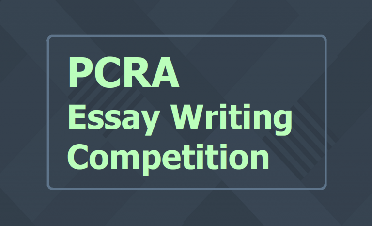 PCRA Essay Writing Competition 2024 for School Children at National Level