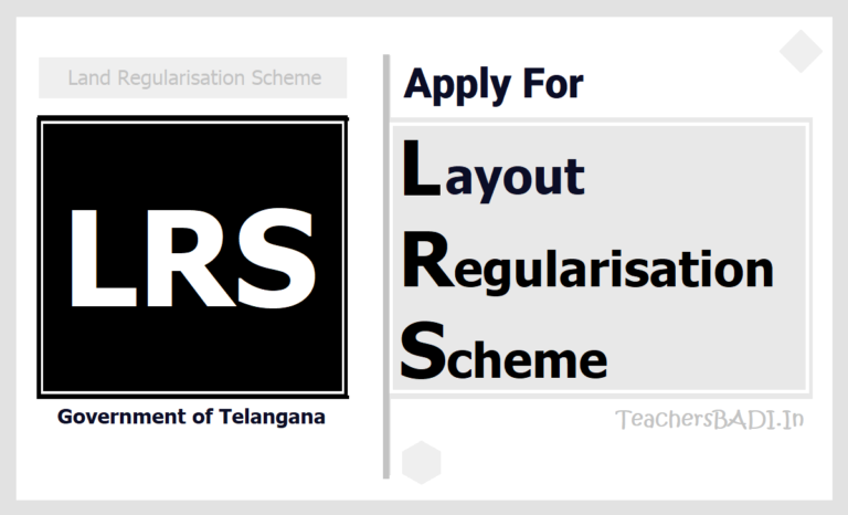 Apply for LRS 2023 at lrs.telangana.gov.in under Plot, Layout ...