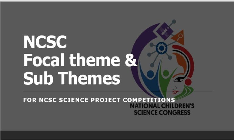 NCSC 2023 Focal theme and Sub Themes for National Science Project ...