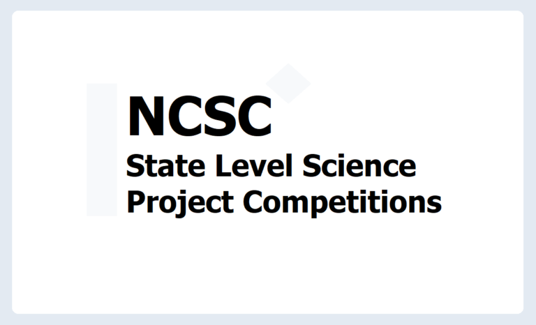 NCSC State Level Science Project Competitions 2023