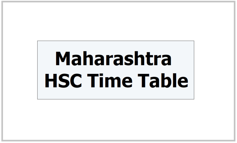 Maharashtra HSC Time Table 2025 at mahahsscboard.in 12th class exams