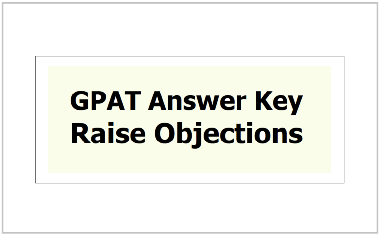 GPAT Question Paper 2024, download Response sheet from gpat.nta.nic.in
