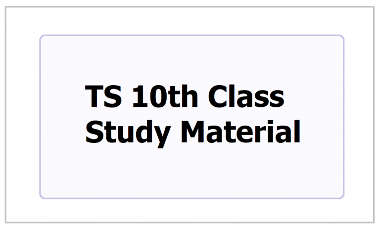 TS 10th Class Study Material 2025 download from SCERT Telangana website