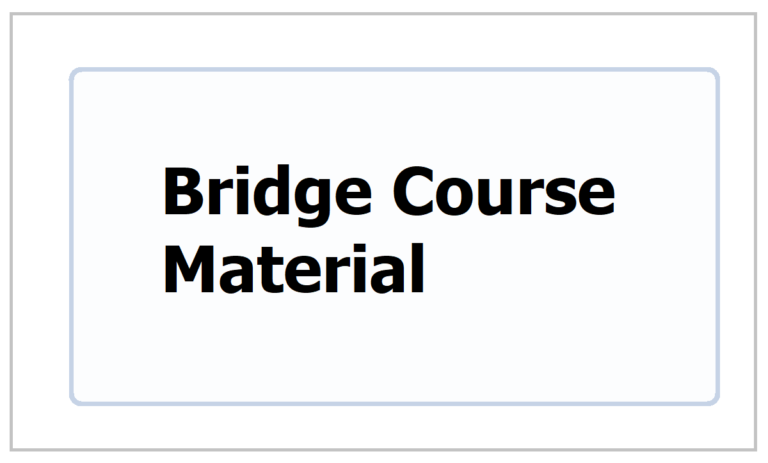 Bridge Course Material 2024 for TS School Students