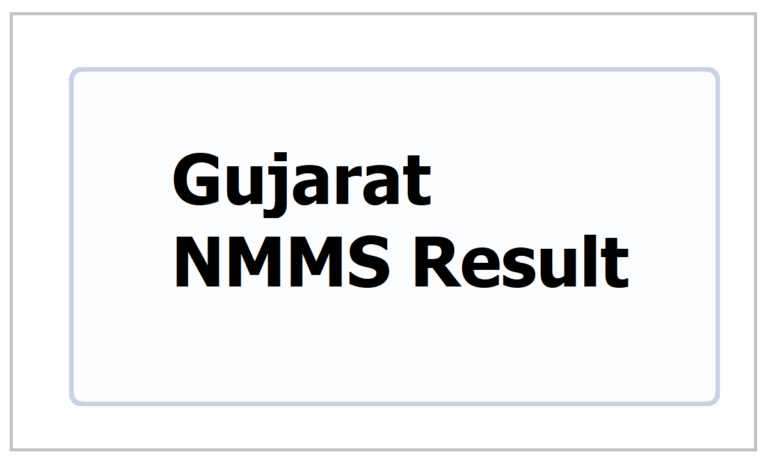 Gujarat NMMS Result 2024 for Class 8 on sebexam.org, Download merit list