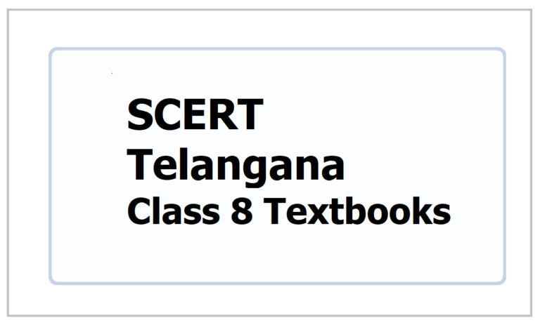 SCERT Telangana Class 8 Textbooks 2024 download medium wise all ...
