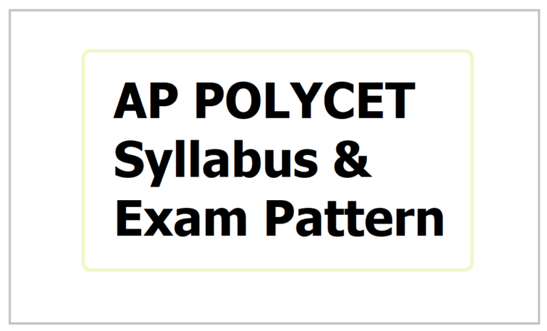 AP POLYCET Syllabus 2025, check exam pattern for AP Polytechnic ...
