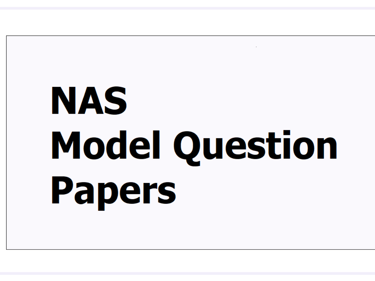 Nas 2024 Question Paper